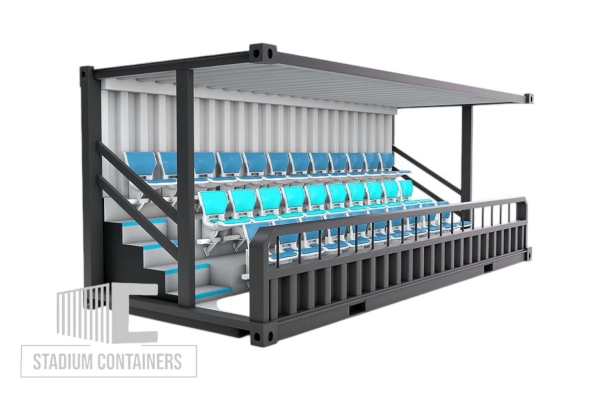 20ft Stadium Container – 30 Seats - Stadium Containers